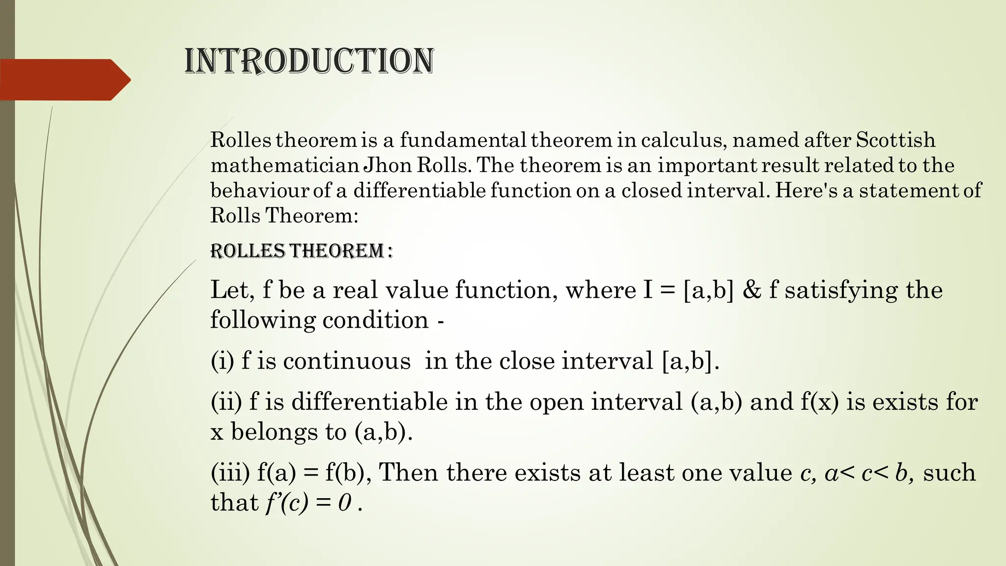 ROLLES THEOREM | PDF