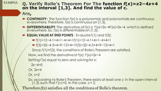 ROLLES THEOREM | PDF