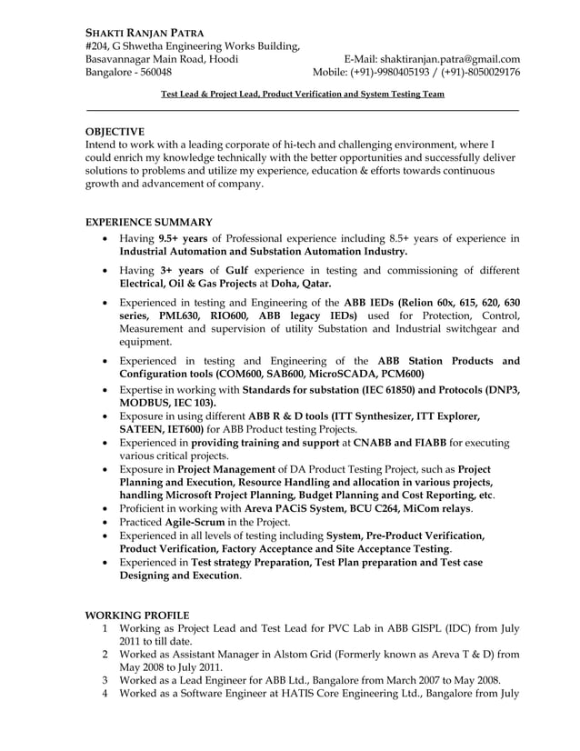Resume_Shakti Patra | PDF