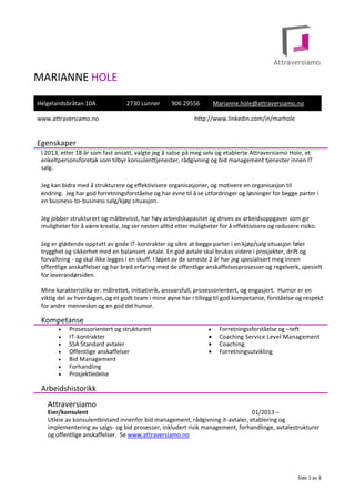 cv_marianne_hole_jan 2016 | PDF