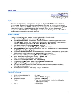 Satyam_Singh_cv | PDF