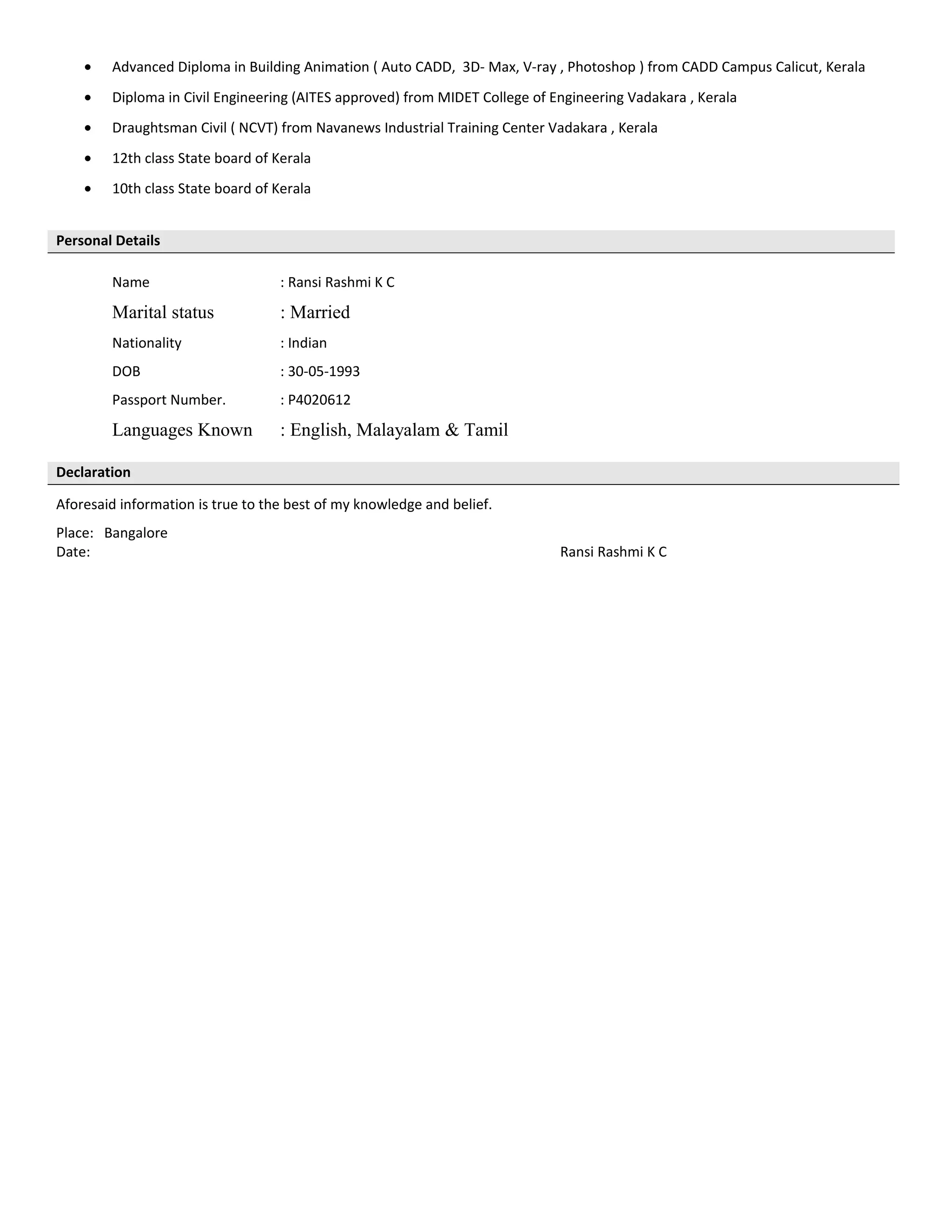 RansiRashmi_Civil_3YrsExp | DOC