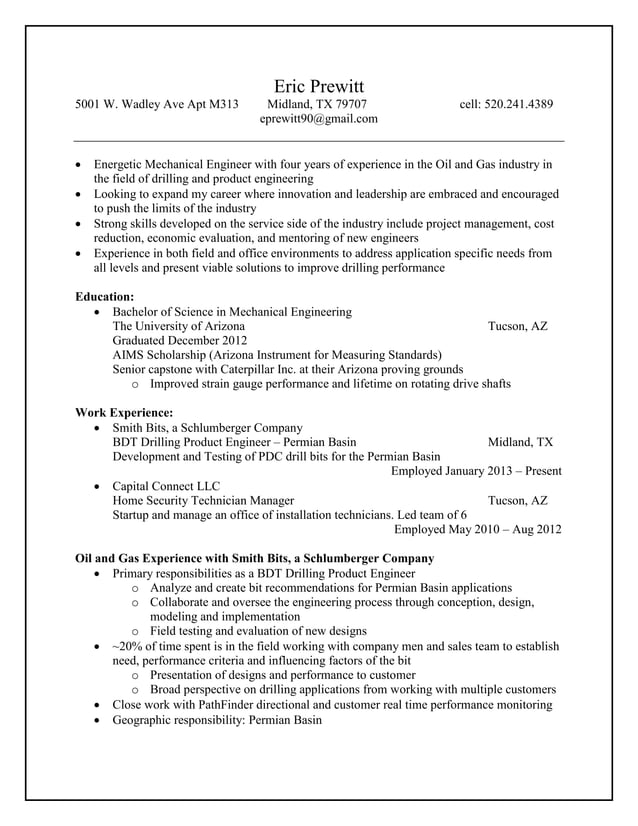 Eric Prewitt - Resume | PDF | Technology & Computing