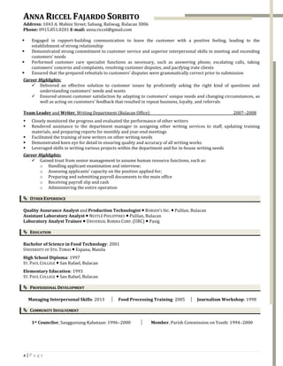 AnnA Riccel Resume 2016 | PDF