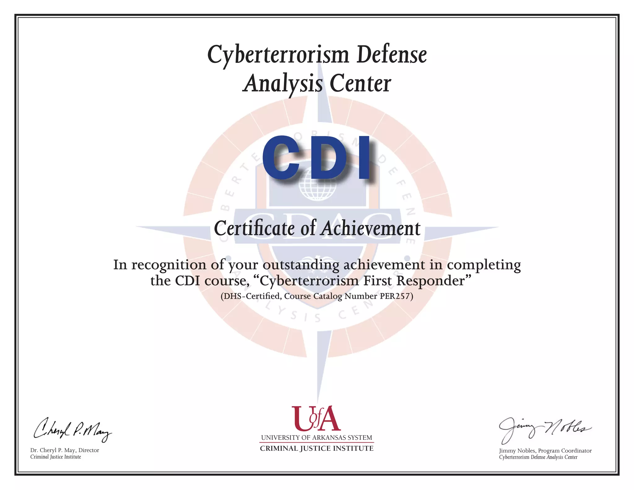 CDI- CFR Certificate Wolf | PDF