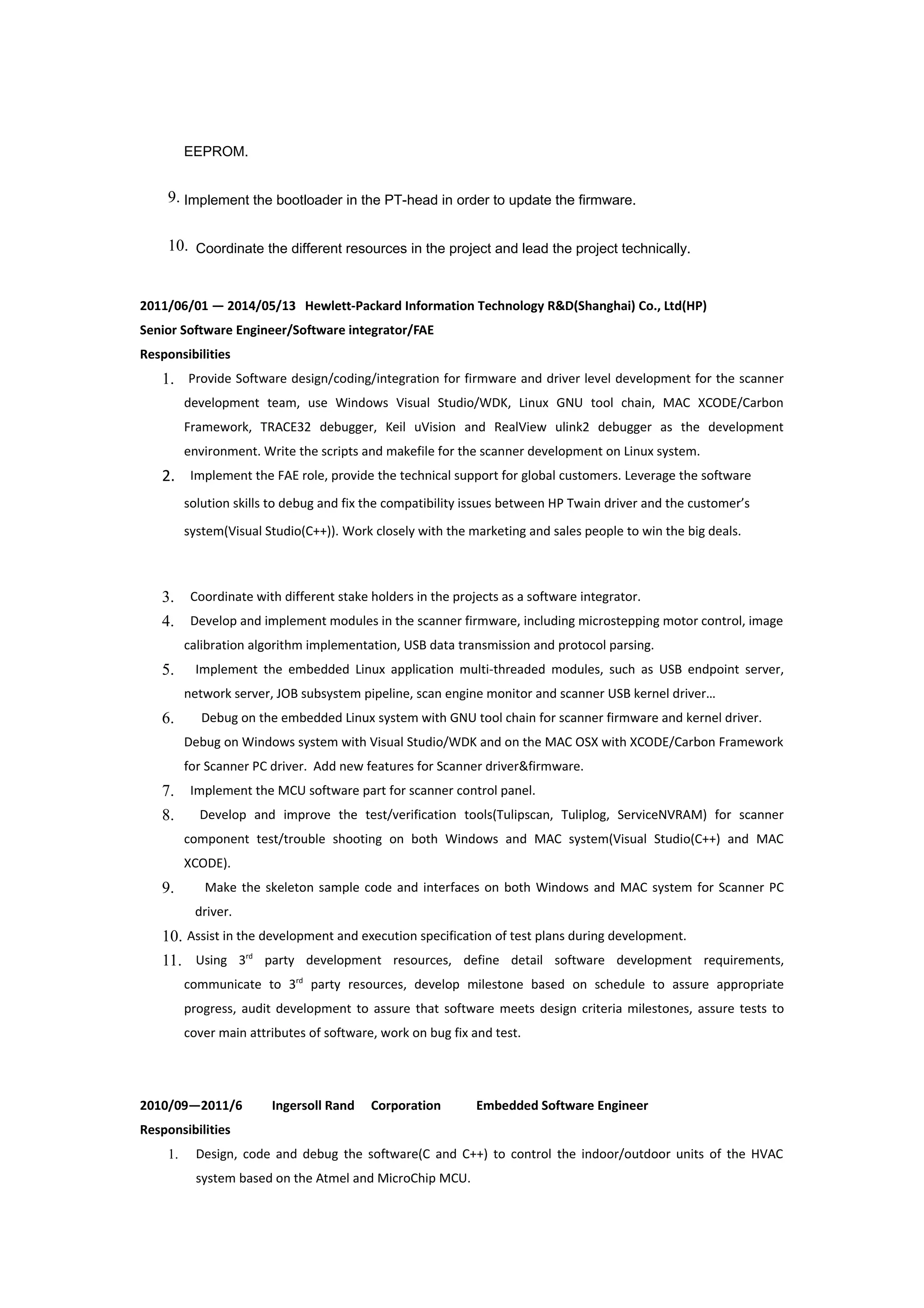 English Resume | DOC