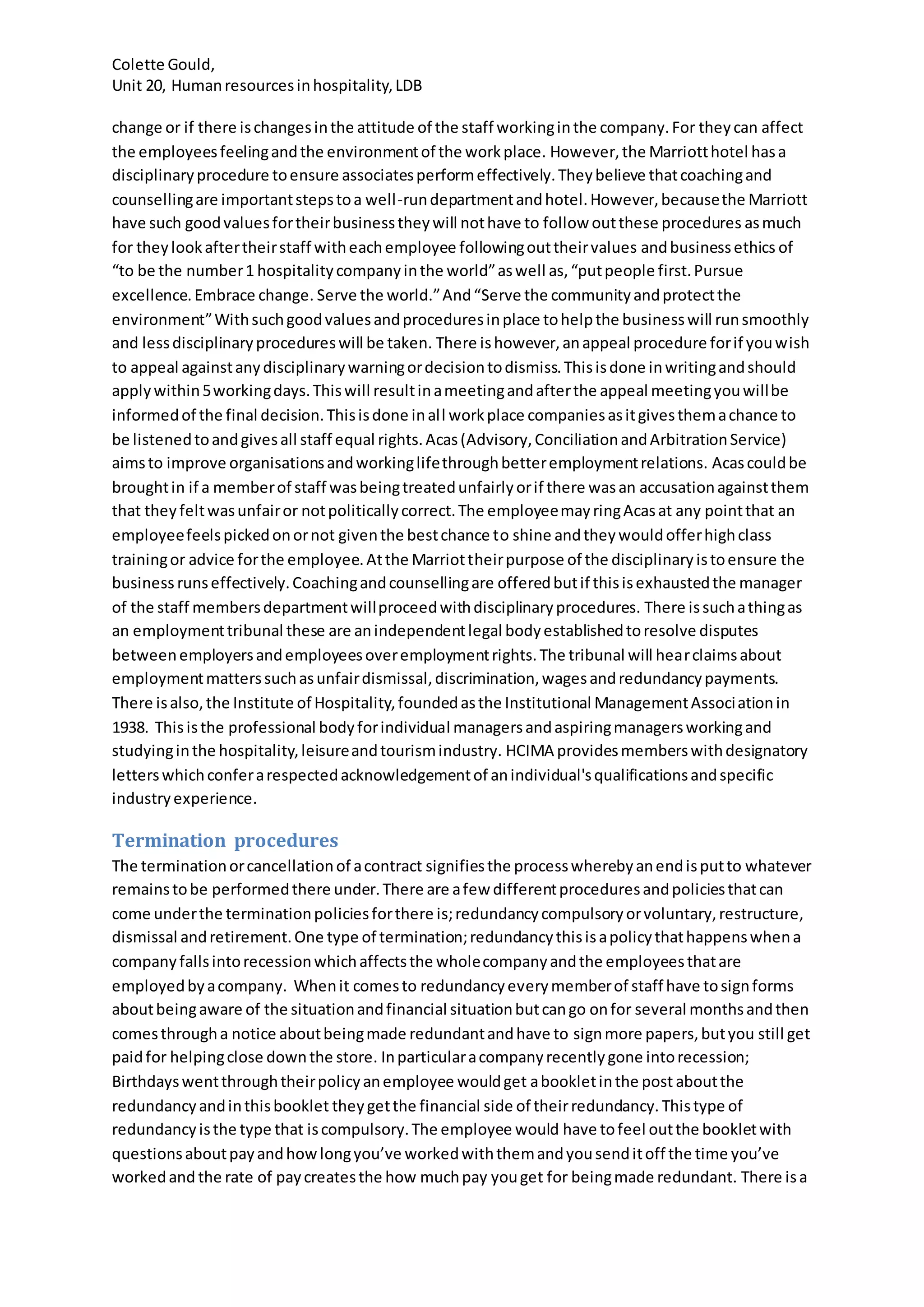 Unit 20 - Assignment 2, P3, M2 and D2 WORK | DOCX