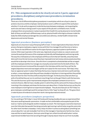 Unit 20 - Assignment 2, P3, M2 and D2 WORK | DOCX