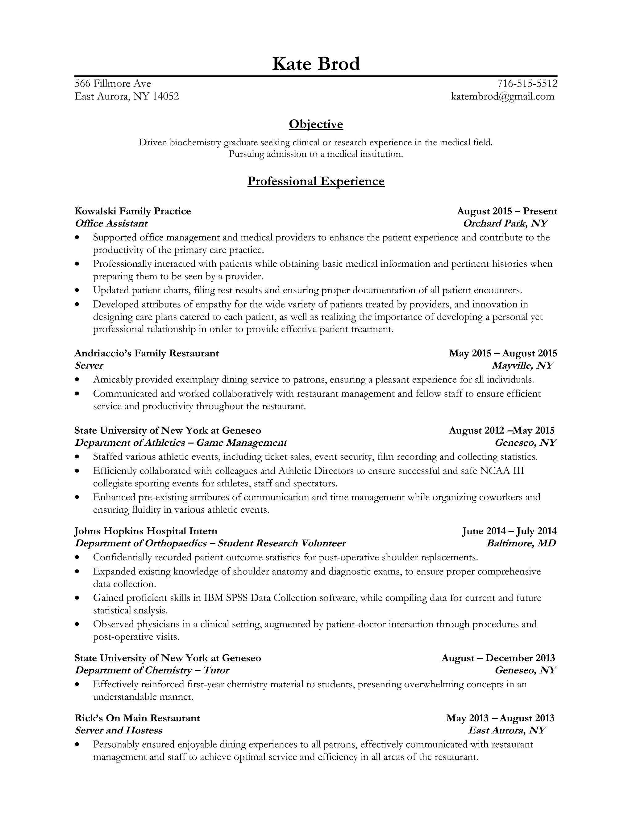 Brod.Kate.Resume | PDF