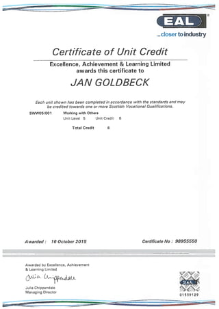 Modern Apprenticeship Certificate | PDF