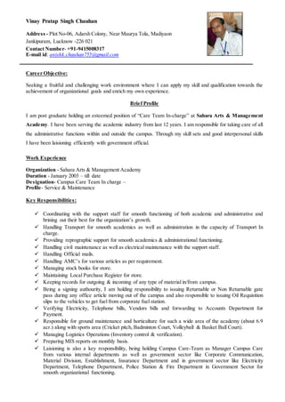 Vinay (New CV1) | PDF