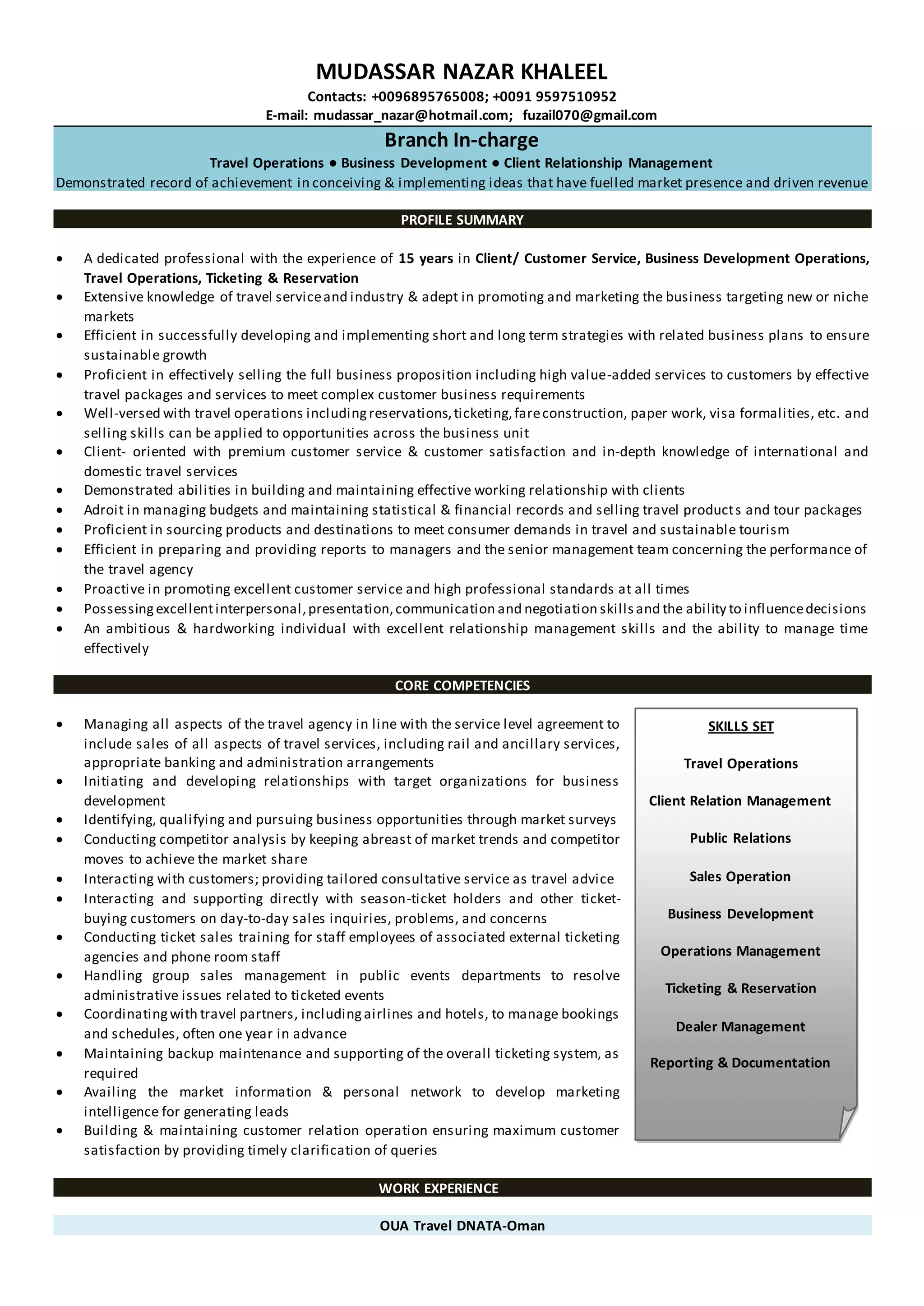 Mudassar CV | DOCX