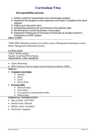 Final C.V bassem | PDF