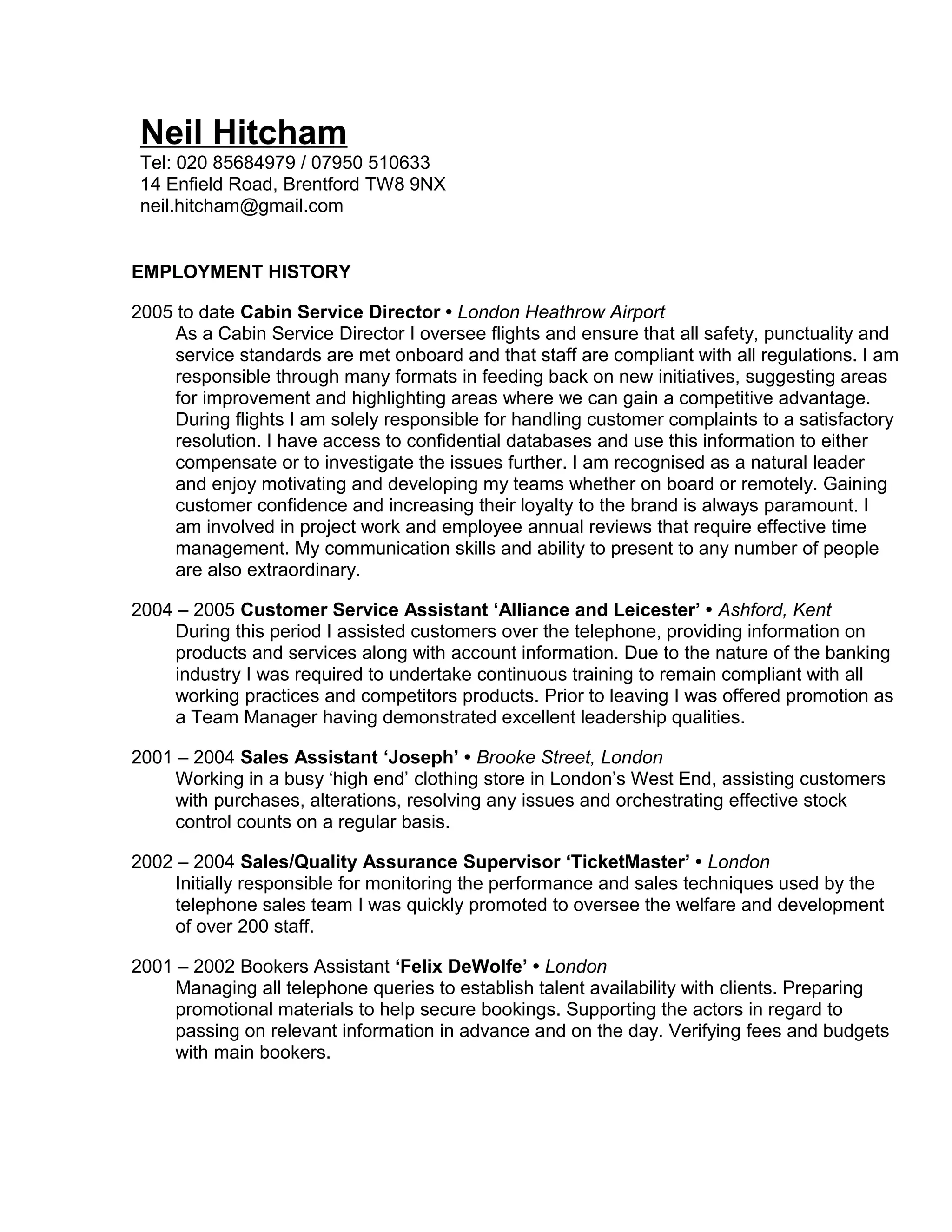 Neil HitchamCV3 | DOC