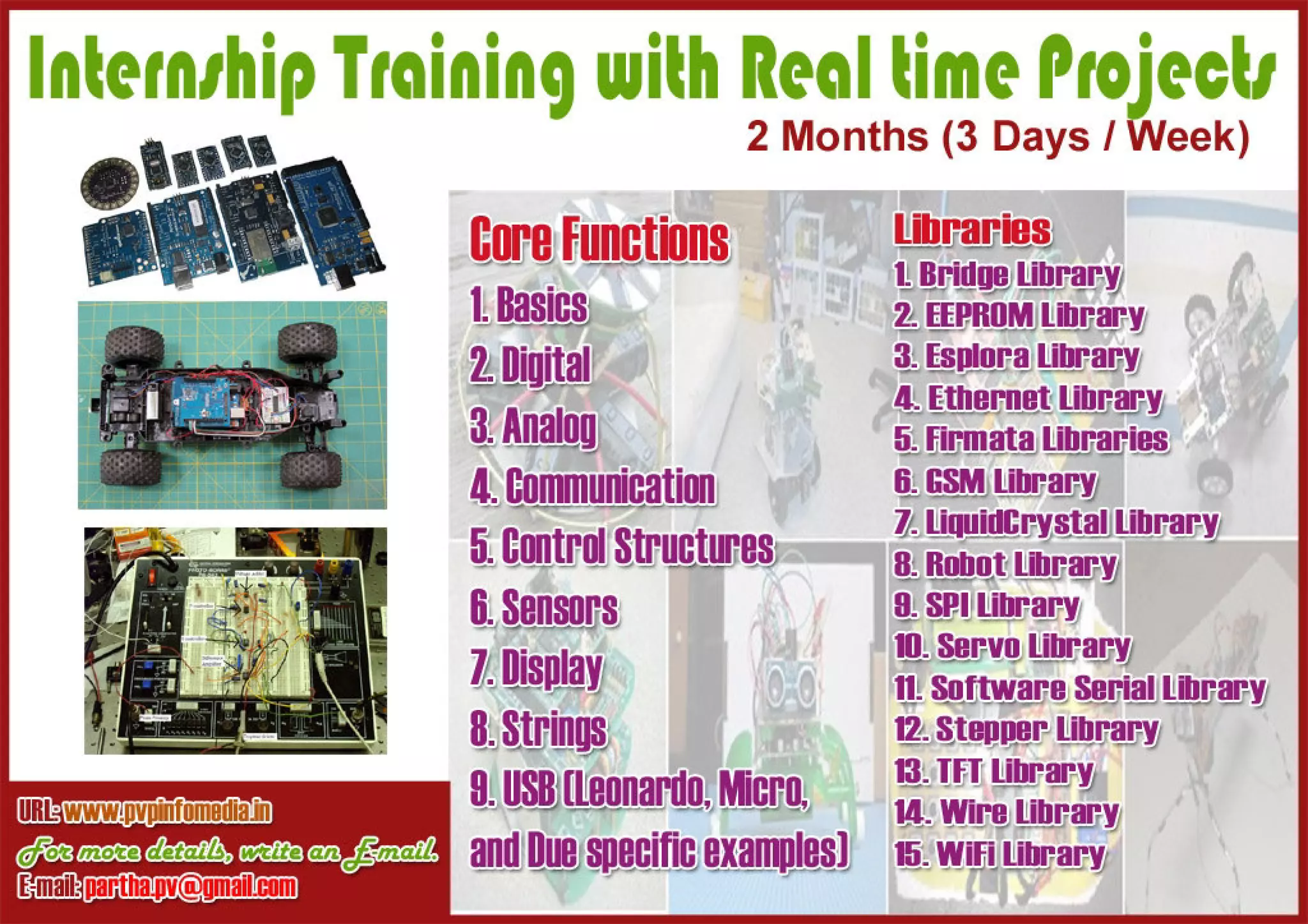 Infomedia internship training and final year projects | PPT