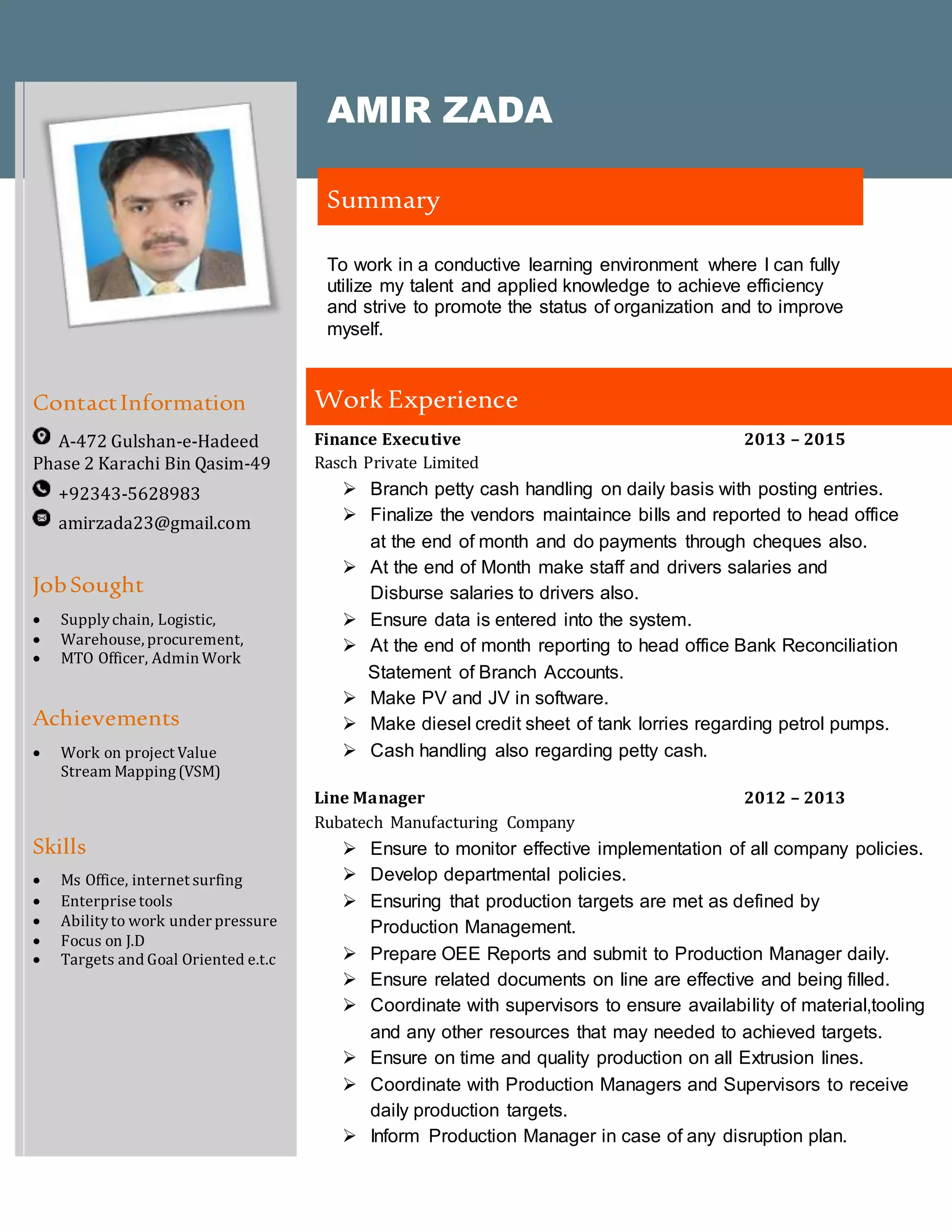 amir resume | DOCX