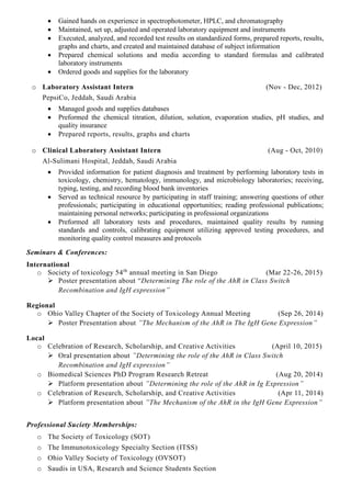 Bassam F Kashgari Resume Fred Hutch pdf | PDF