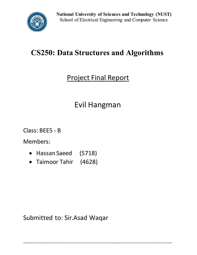 Evil Hangman report | PDF