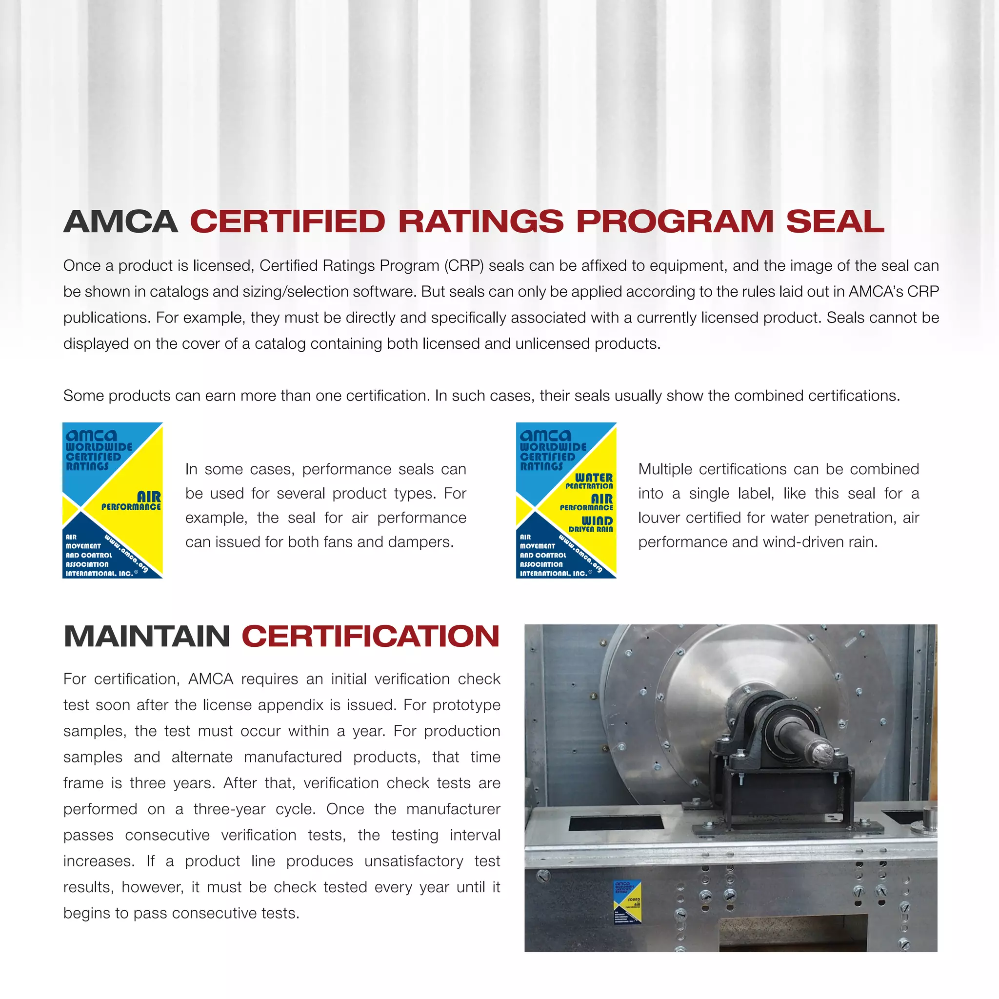 AMCA Certified Ratings Program | PDF