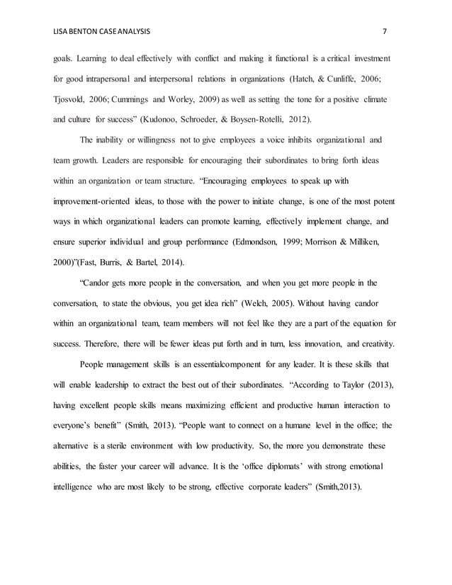 Assignment 3 Lisa Benton Case Analysis | PDF