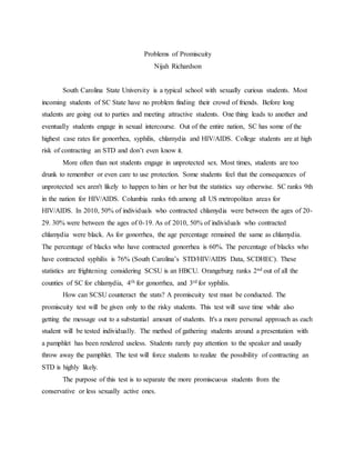 Problems of Promiscuity | DOCX