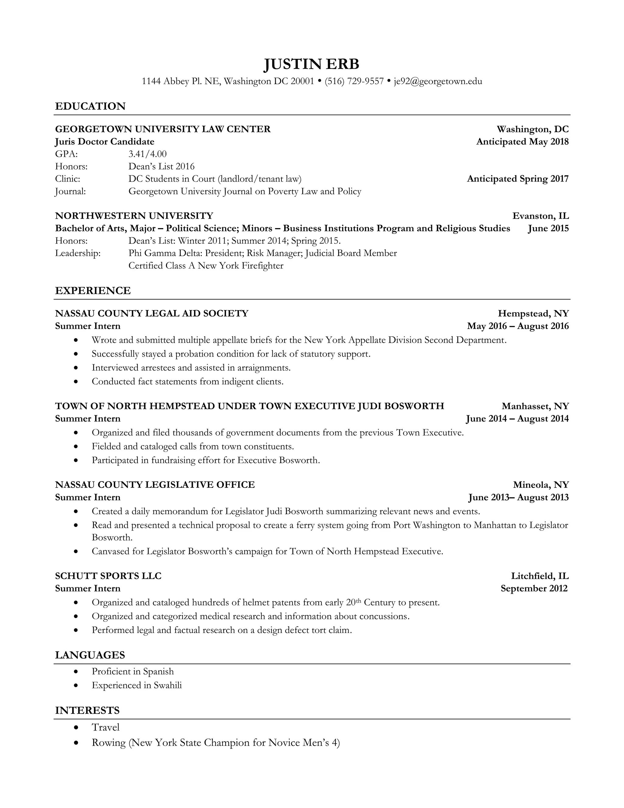 Resume_Justin_Erb | PDF