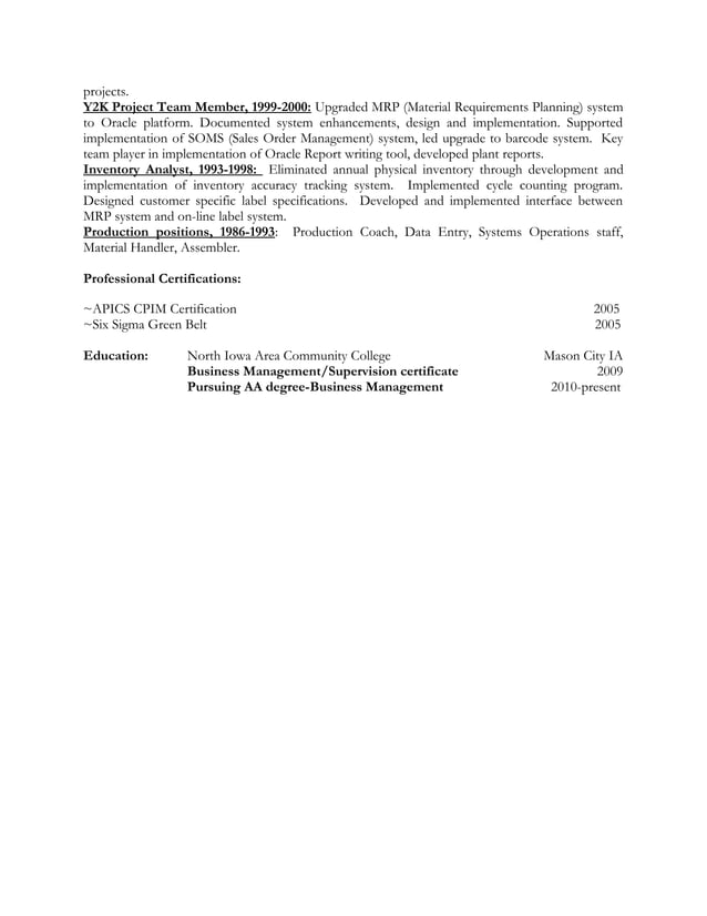 Kathleen M Mathis Resume | PDF