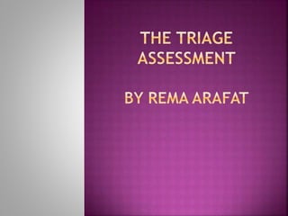 THE Triage assessment | PPTX