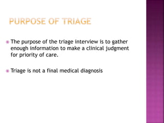 THE Triage assessment | PPTX