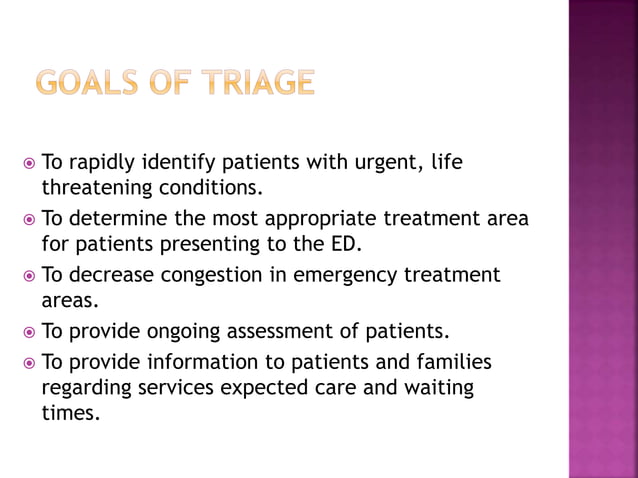 THE Triage assessment | PPTX