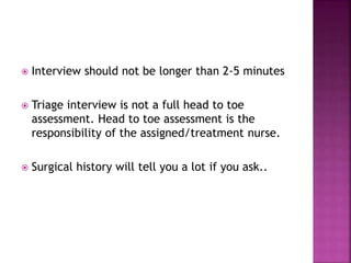 THE Triage assessment | PPTX