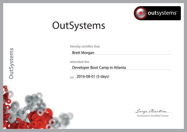 OutSystems Presence Certificate | PDF