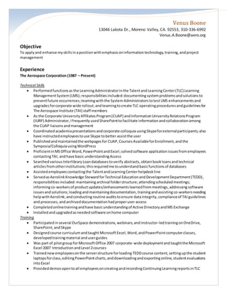 Venus Boone Resume IT May2016 | DOCX