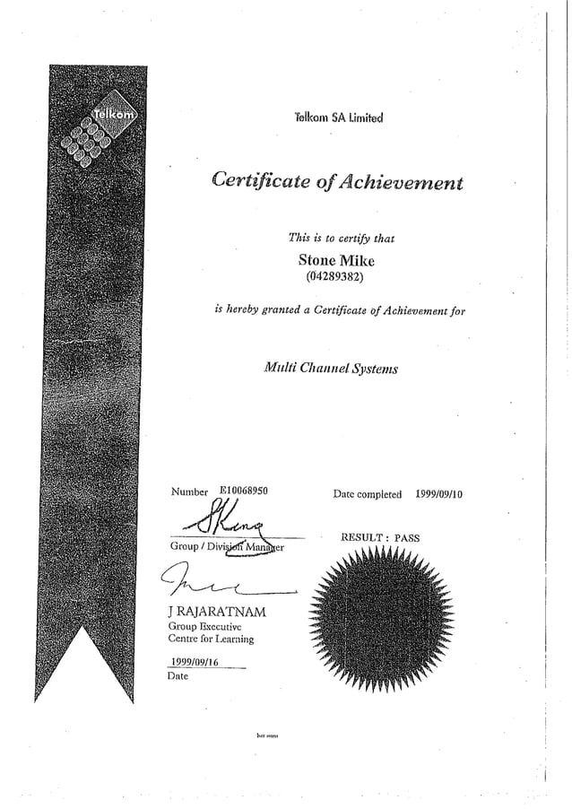 MIKE CERTIFICATES | PDF