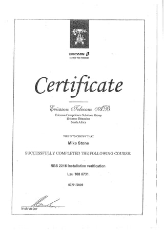MIKE CERTIFICATES | PDF