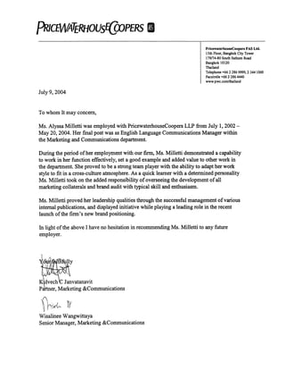 PwC Partner Reference 2004 | PDF