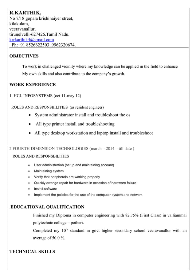 KARTHIK_RESUME(1) | PDF