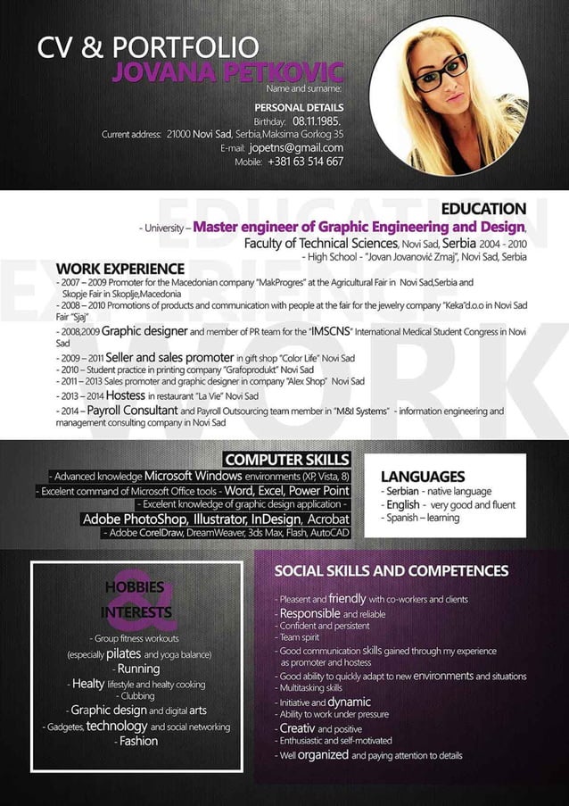 Jovana Petkovic CV Portfolio | PDF