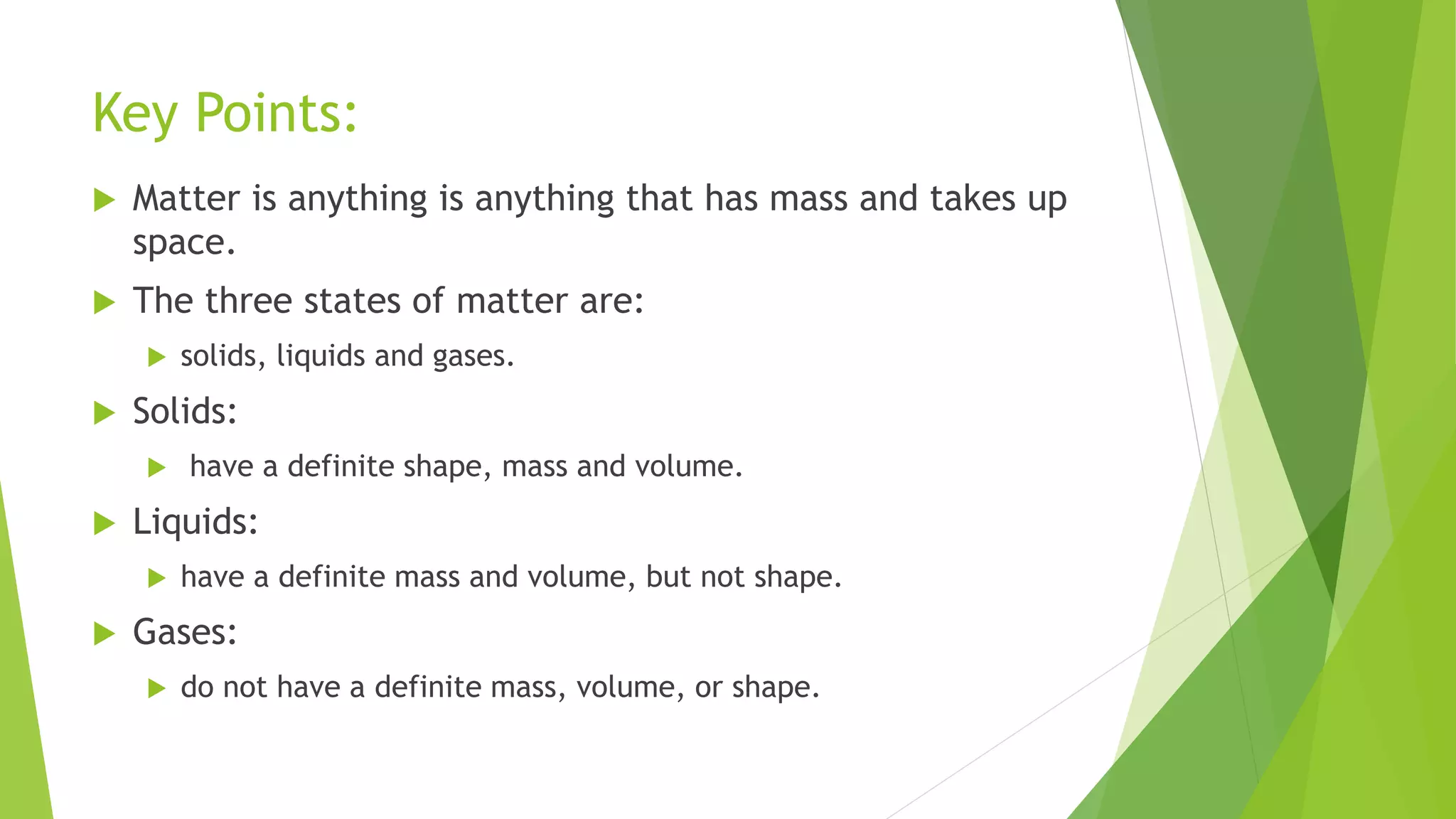The Three States of Matter | PPTX