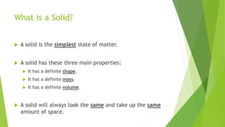 The Three States of Matter | PPTX