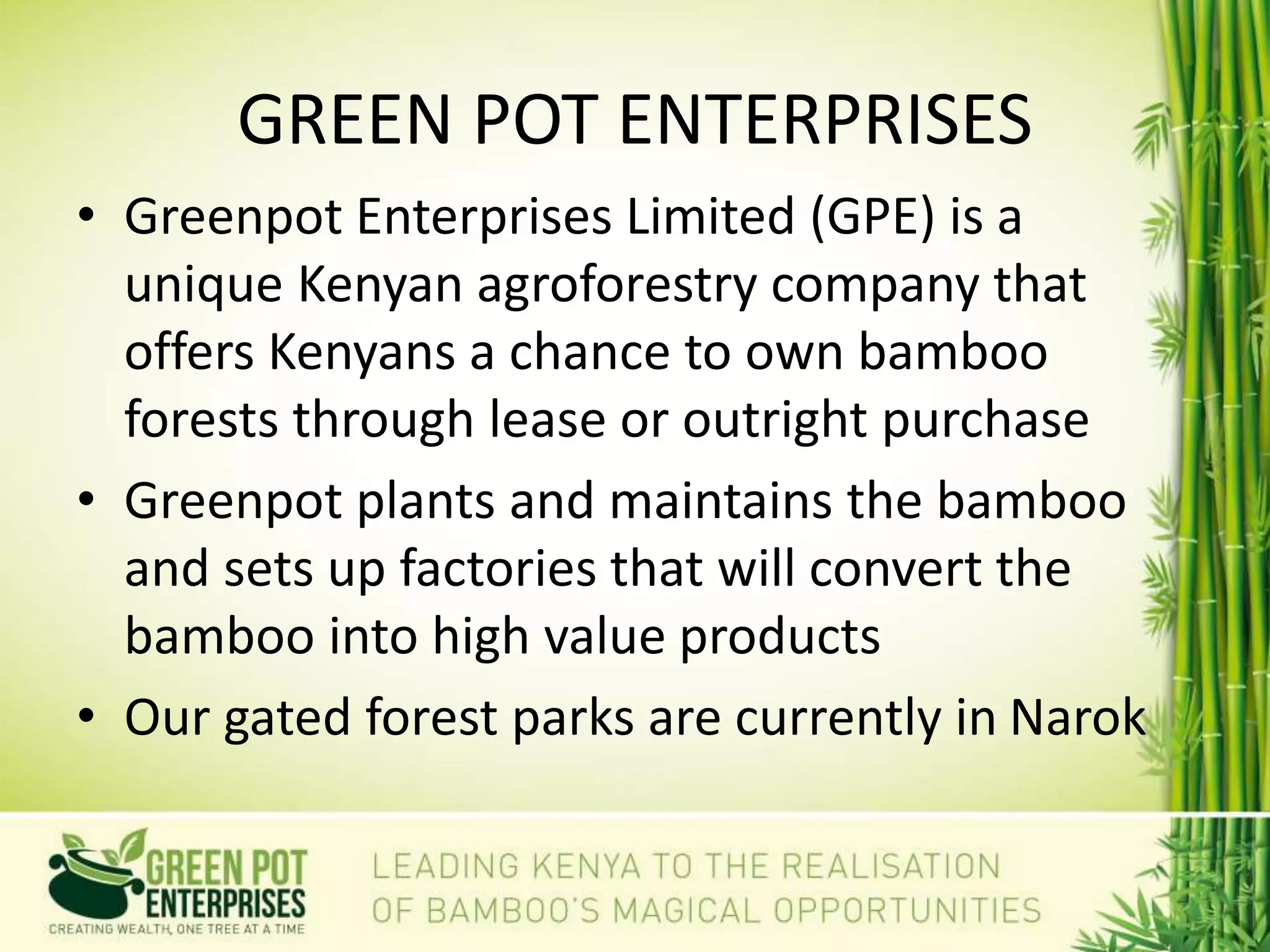 GREENPOT - PRESENTATION - C & I | PPTX