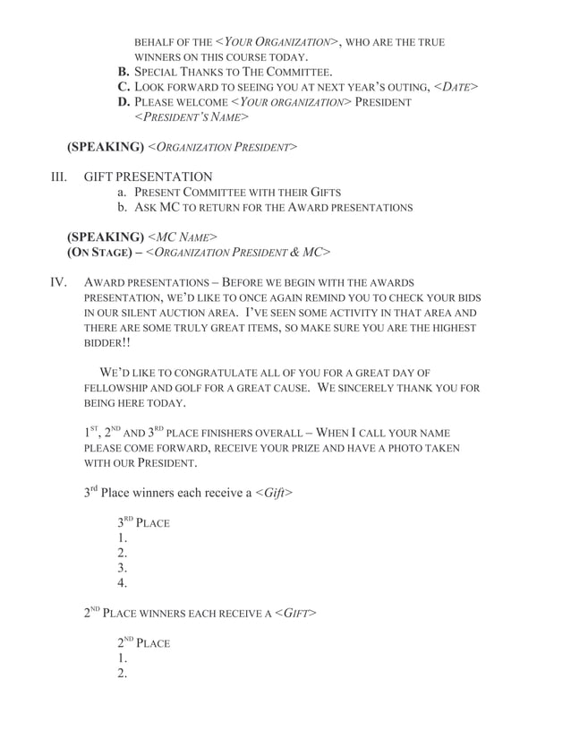 GD_AwardCeremonyScript | PDF | Awards Shows | Events