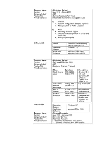 Rozita Ramli_Resume_Aug_2016 | PDF