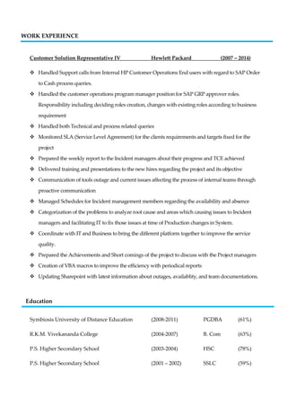 Praburam_SAP_SD_CV | PDF