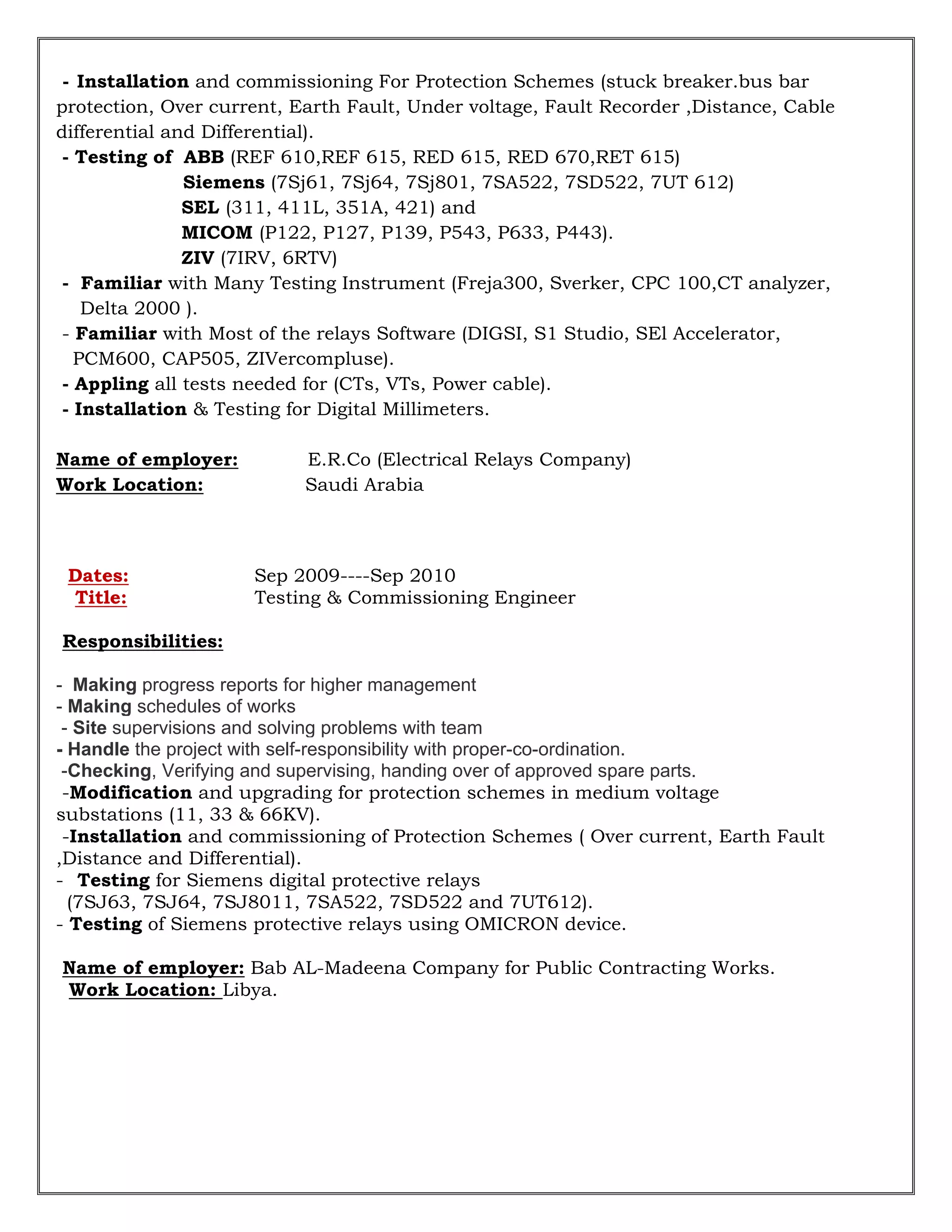 Eng.Tamer CV | PDF