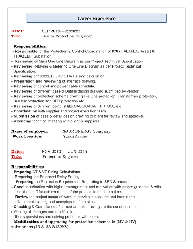 Eng.Tamer CV | PDF