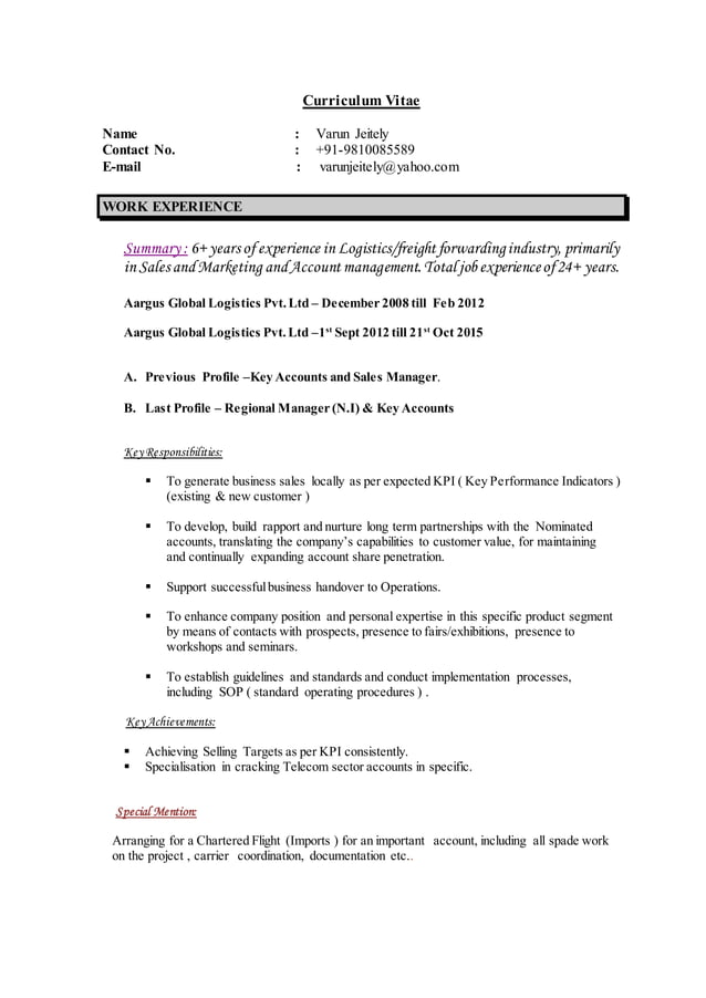 Varun CV | PDF