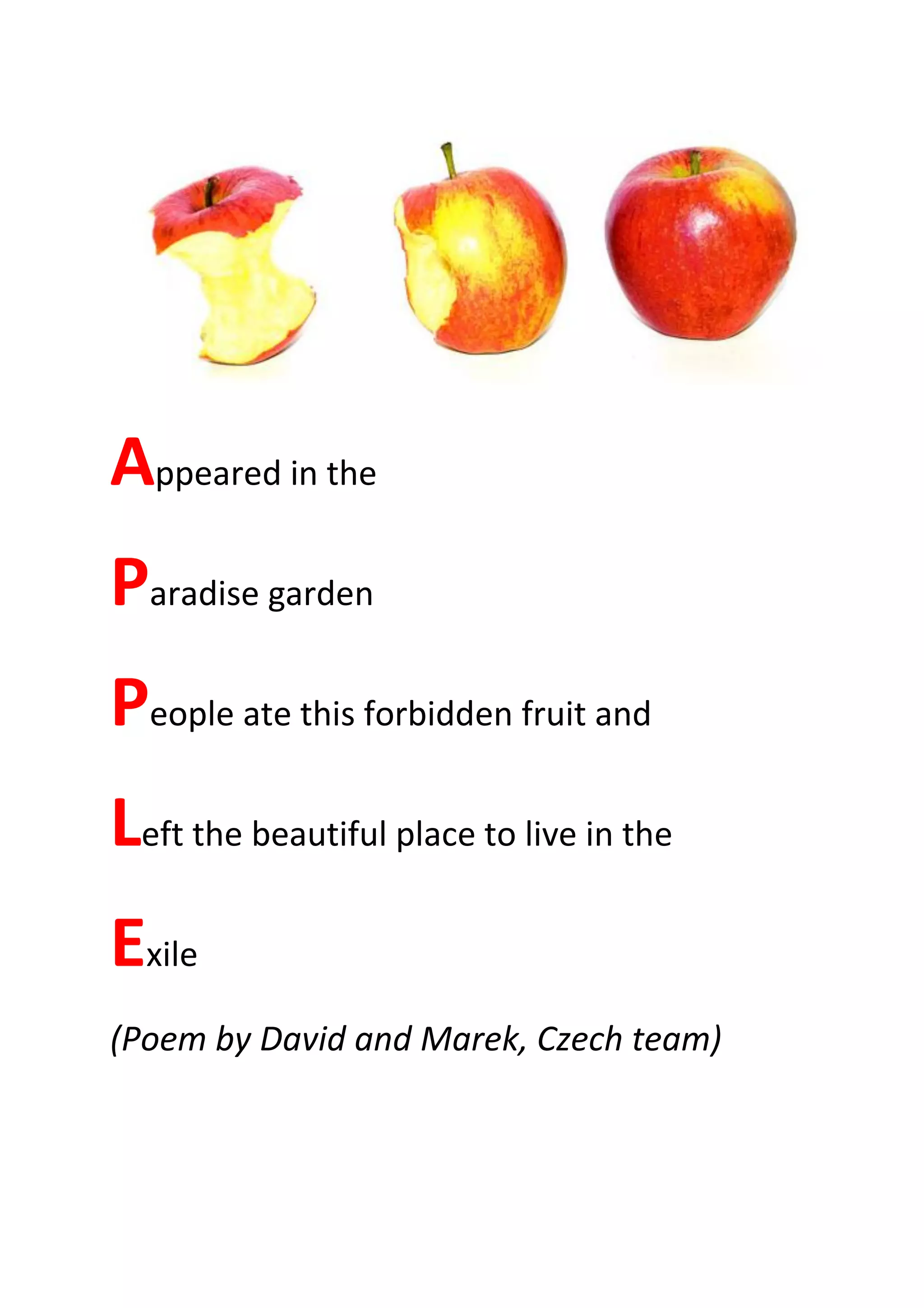 Acrostic poems about Superfoods from the Czech team | PDF