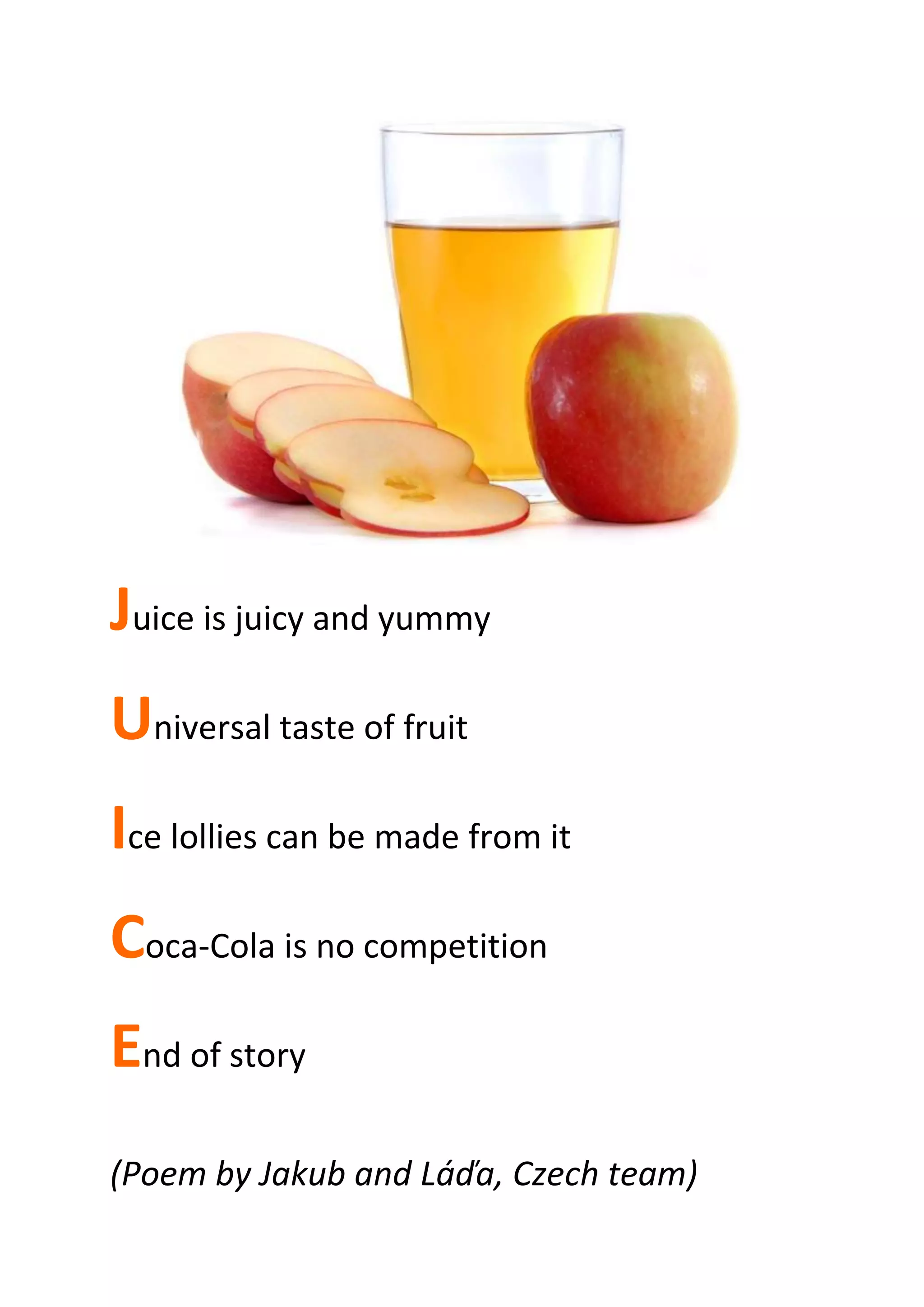 Acrostic poems about Superfoods from the Czech team | PDF