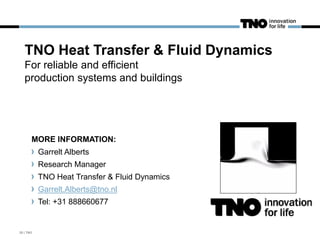 TNO Heat Transfer Fluid Dynamics_intro_Final_rev1 | PDF